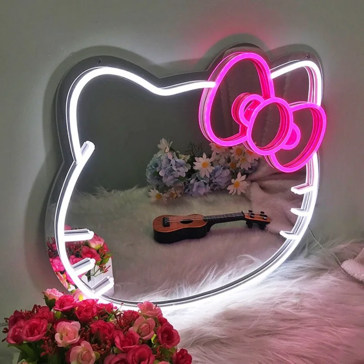 Hello Kitty Wall Mirror: Adorable Illumination for Every Hello Kitty ...